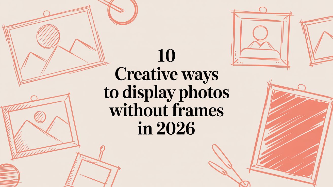10 Creative Ways to Display Photos Without Frames in 2026 – That Blanket Co