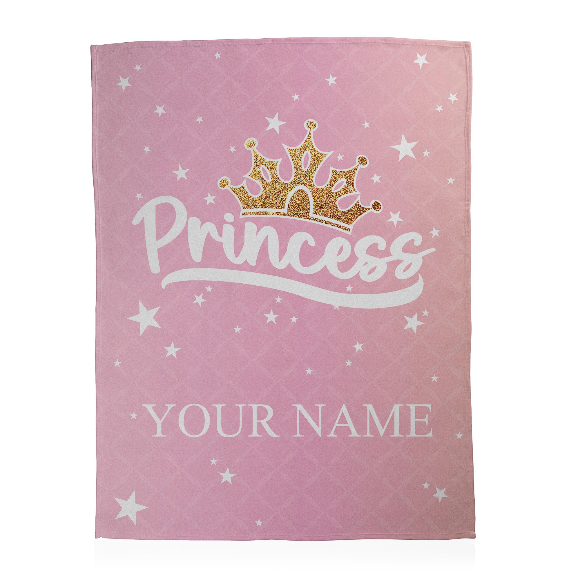 Personalized Princess Themed Blanket | Custom Pink Princess Throw ...
